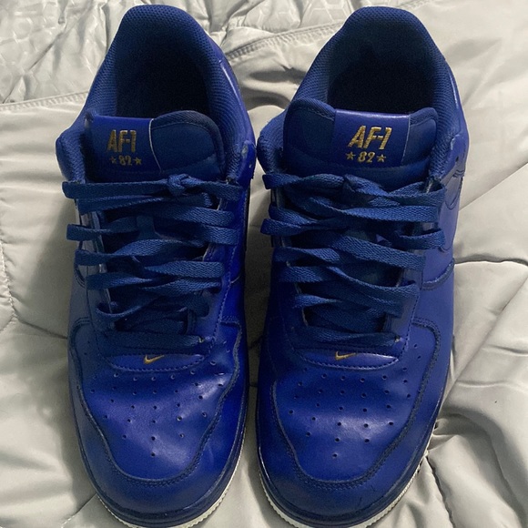 Nike | Shoes | Nike Air Force Low 7 Deep Royal Blue Af1 82 Sneakers ...